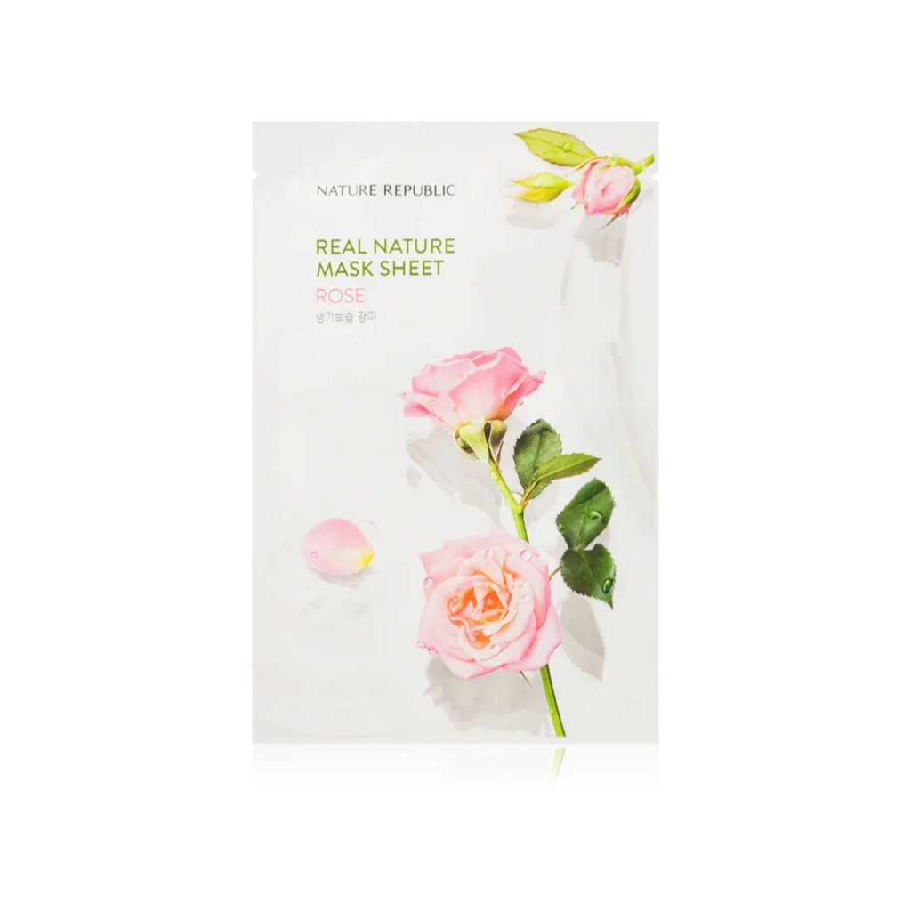 Nature Republic Real Nature Rose Mask Sheet | Nature Republic Face ...