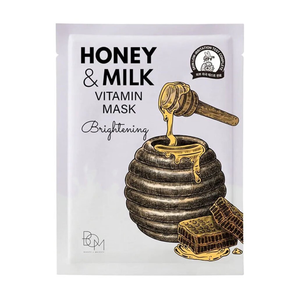 BOM Honey Milk Vitamin Mask | BOM Face Masks, Face Masks