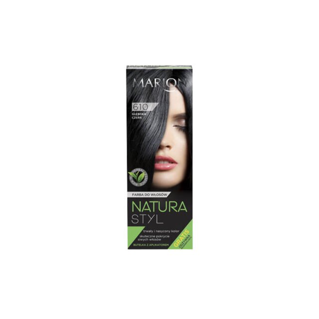 Marion Nature Style Deep Black Hair Color Cream | Marion Hair Dye