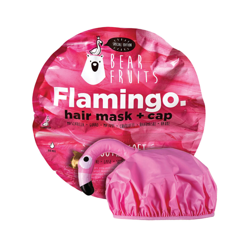 Bear Fruits Flamingo Hair Mask & Cap | Bear Fruit Hair Masks