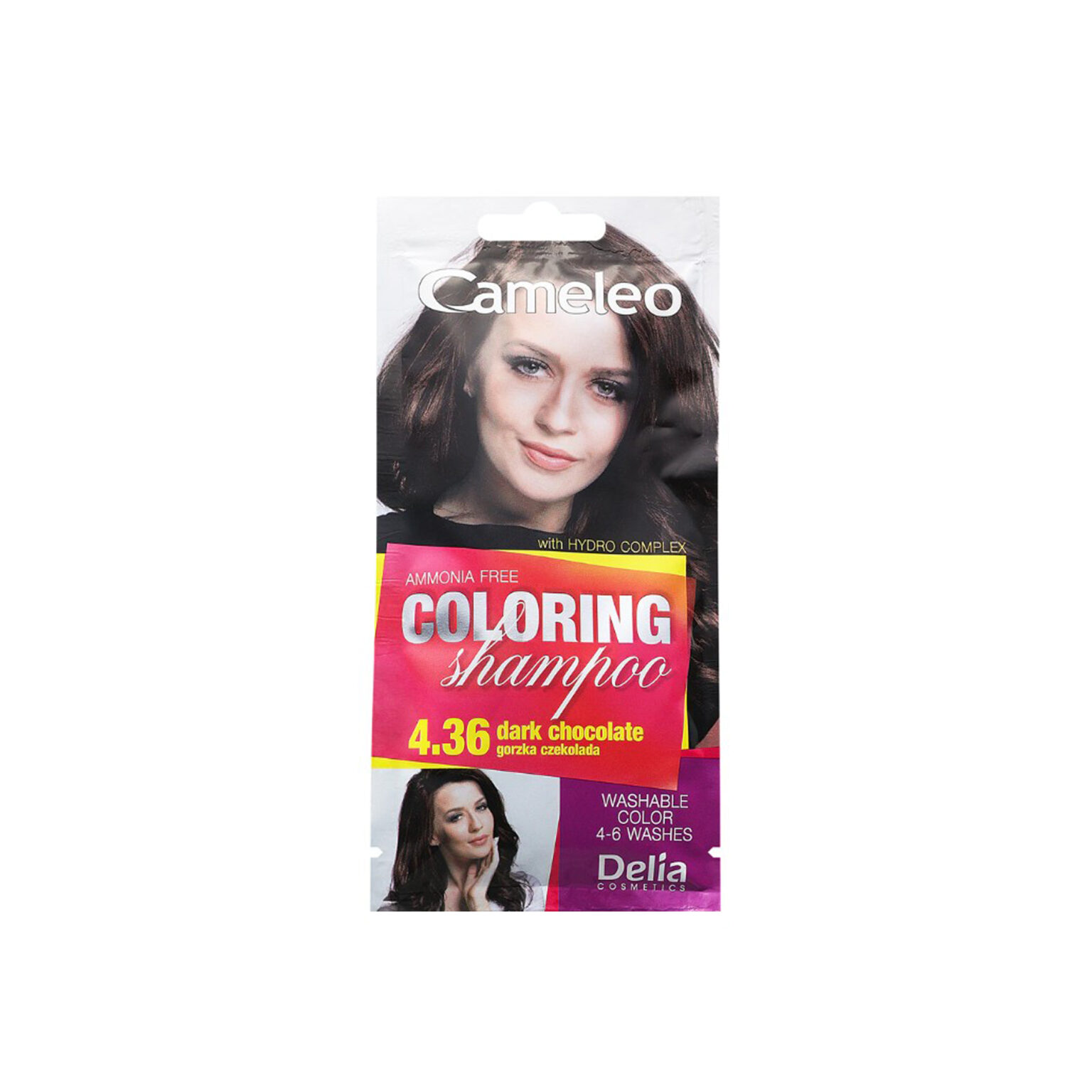 Delia Cameleo Coloring Shampoo 4.36 Dark Chocolate | Delia Hair Dye